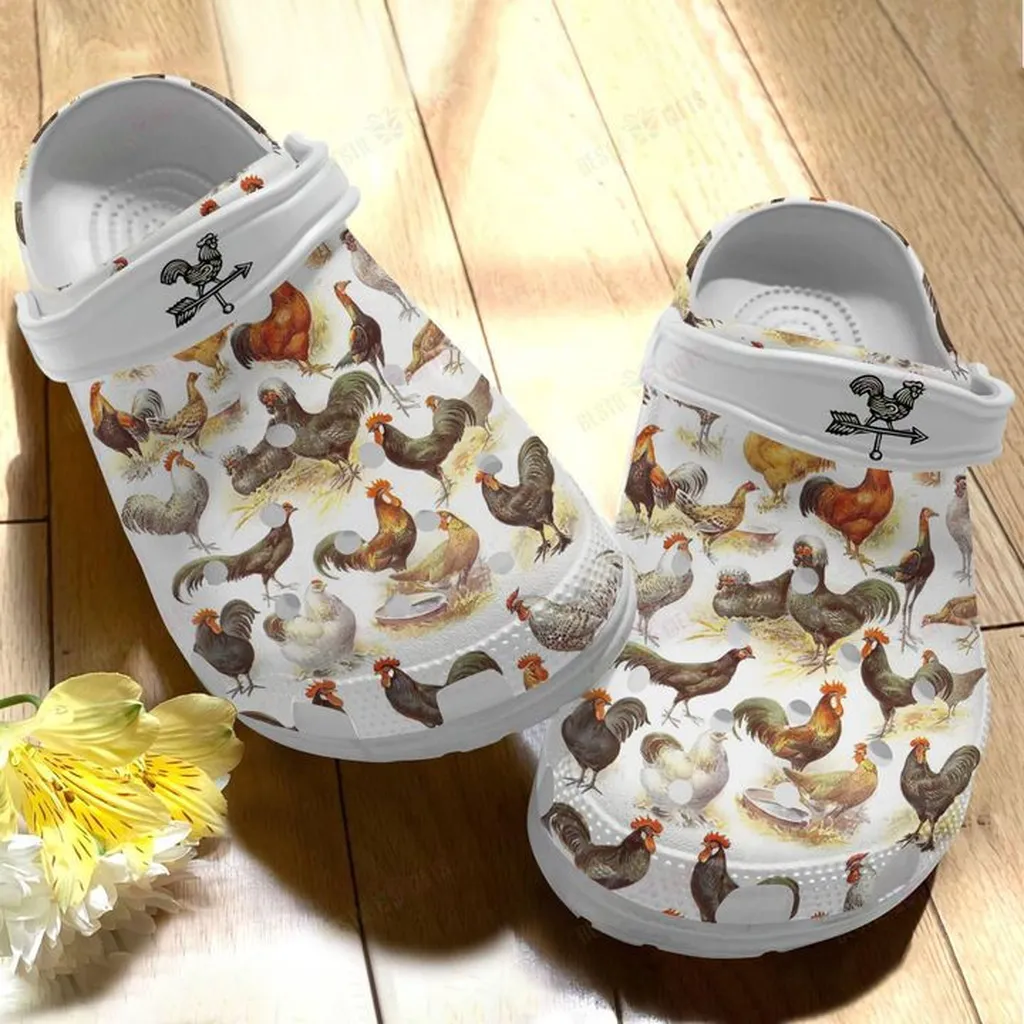 Chicken Cool Chicken Pattern Crocs Classic Clogs - Viper Prints