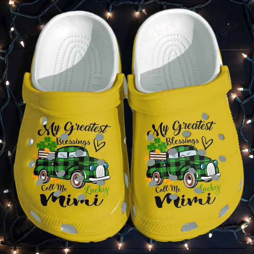 Lucky Mini Blessings Patricks Day Irish Crocs Classic Clogs - Viper Prints