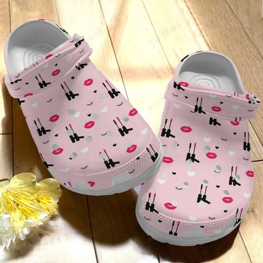Makeup Love Lips Crocs, Personalized Crocs Classic Clogs - Viper Prints