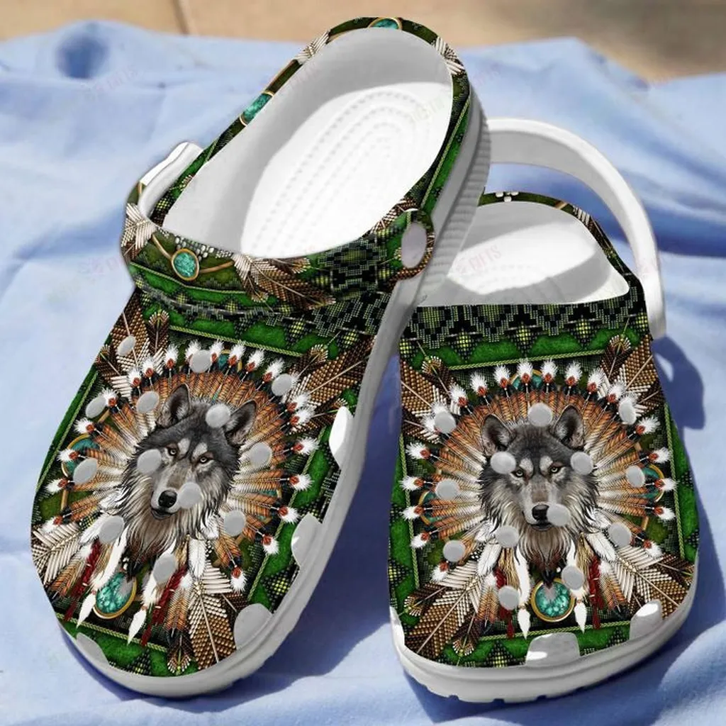 Native American Crocs, Personalized Crocs Classic Clogs - Viper Prints