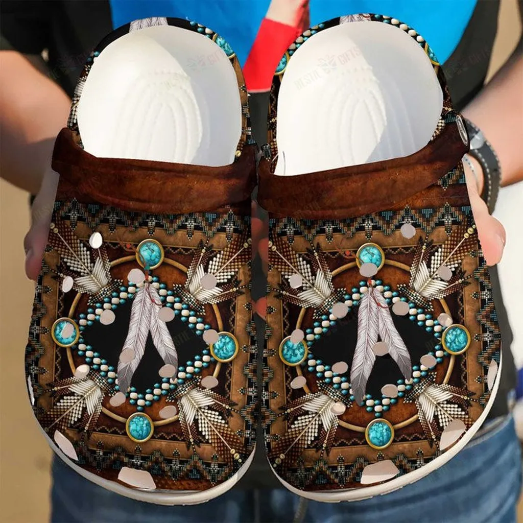 Native American Pride Crocs Classic Clogs - Viper Prints