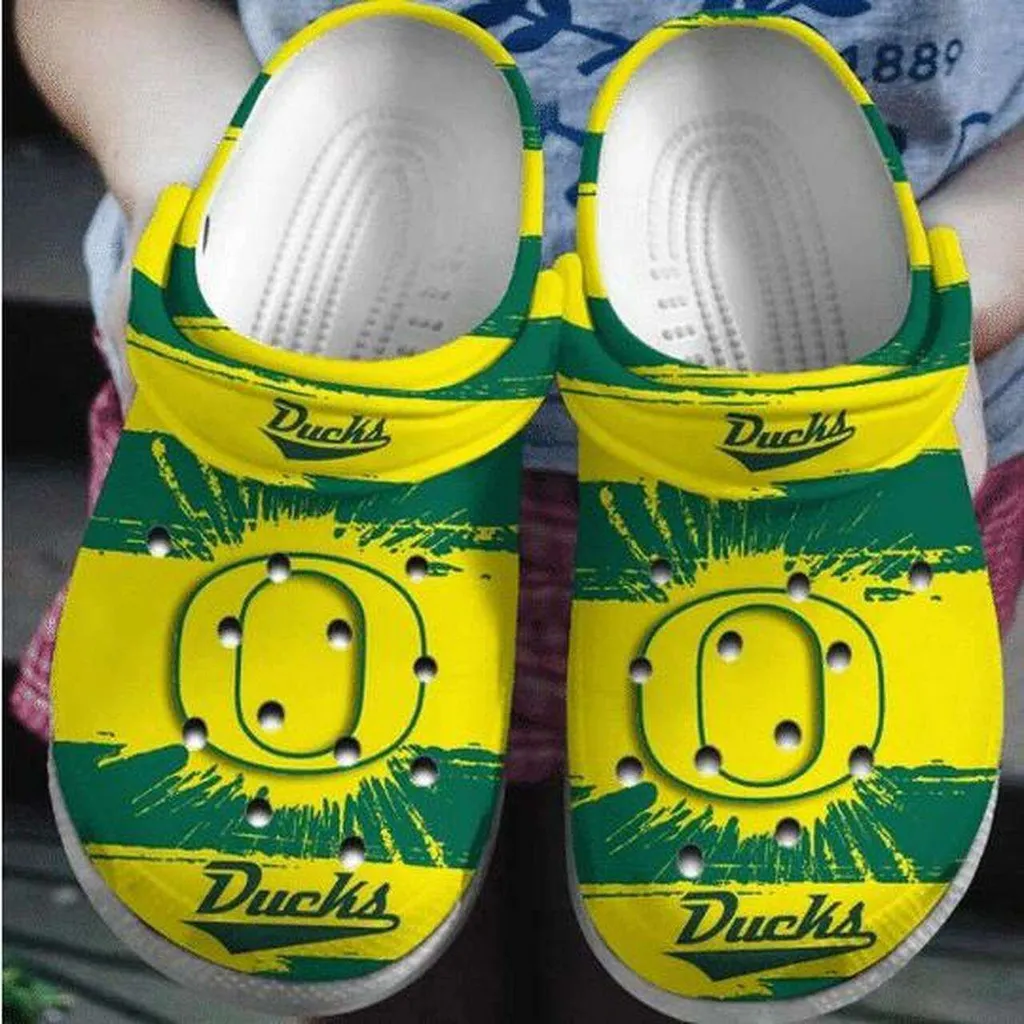 Oregon Ducks Ncaa Football Crocs Crocband Clogs - Viper Prints