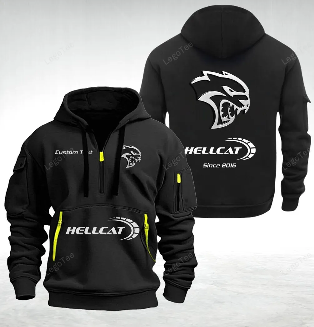 hellcat Hoodie Half Zipper HZH24615310 - Viper Prints